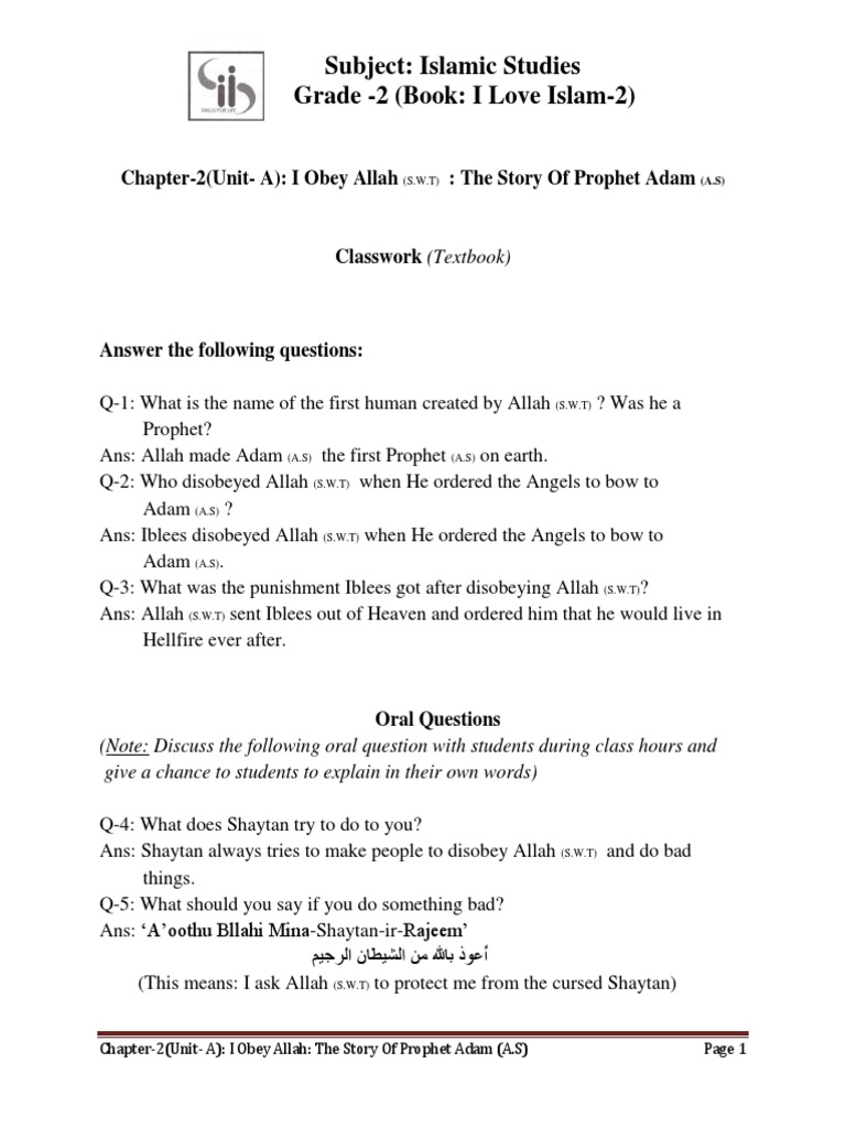 124 - I Obey Allah | PDF | Adam | Religious Belief And Doctrine