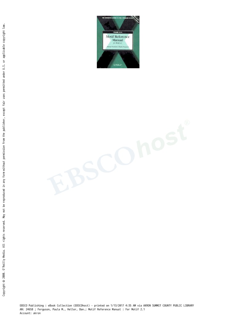 MotifRefManual PDF | PDF | Parameter (Computer Programming) | Graphical User Interfaces