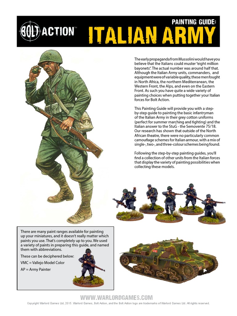 Bolt Action Germans Painting Guide | PDF | Camouflage | Paint