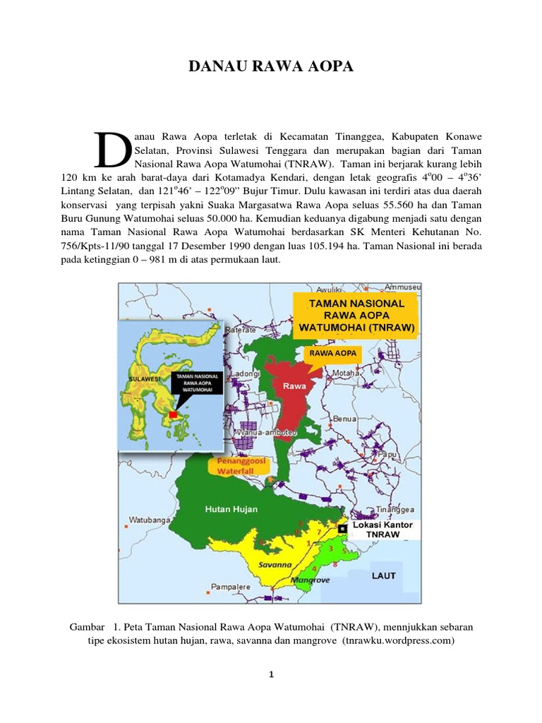 Danau Rawa Aopa | PDF