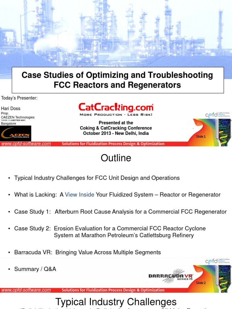 Case Studies of Optimizing and Troubleshooting FCC Reactors and ...