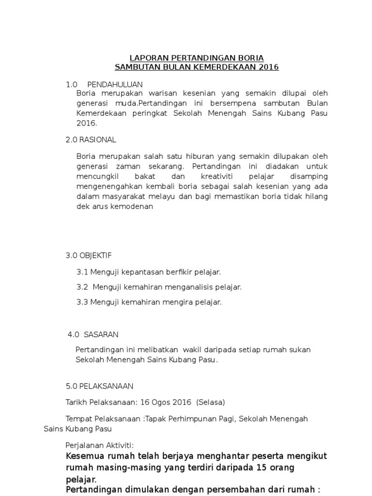 Boria | PDF | Perjalanan