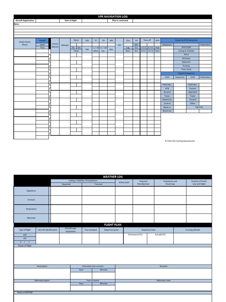 Nav Log | PDF | Visual Flight Rules | Transport Safety