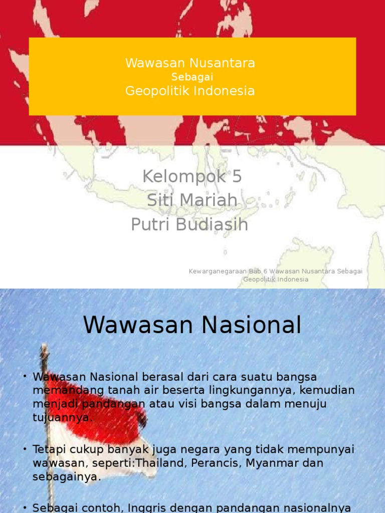 Wawasan Nusantara Sebagai Geopolitik Indonesia | PDF