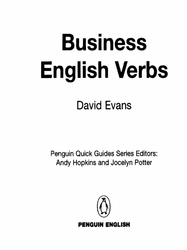Business English Verbs | PDF
