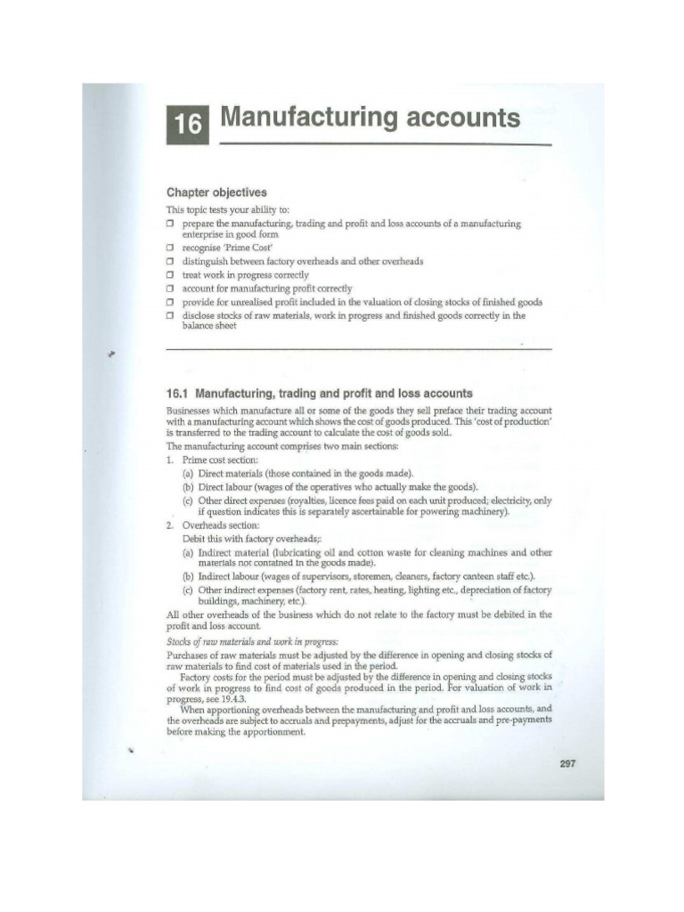 A Level Accounting Chapter 16 - BY - Macklean | PDF