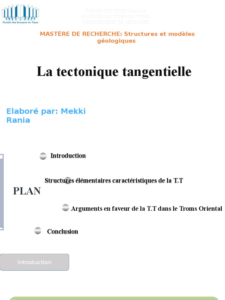 Tectonique Tangentielle | PDF | Géologie structurale | Géologie
