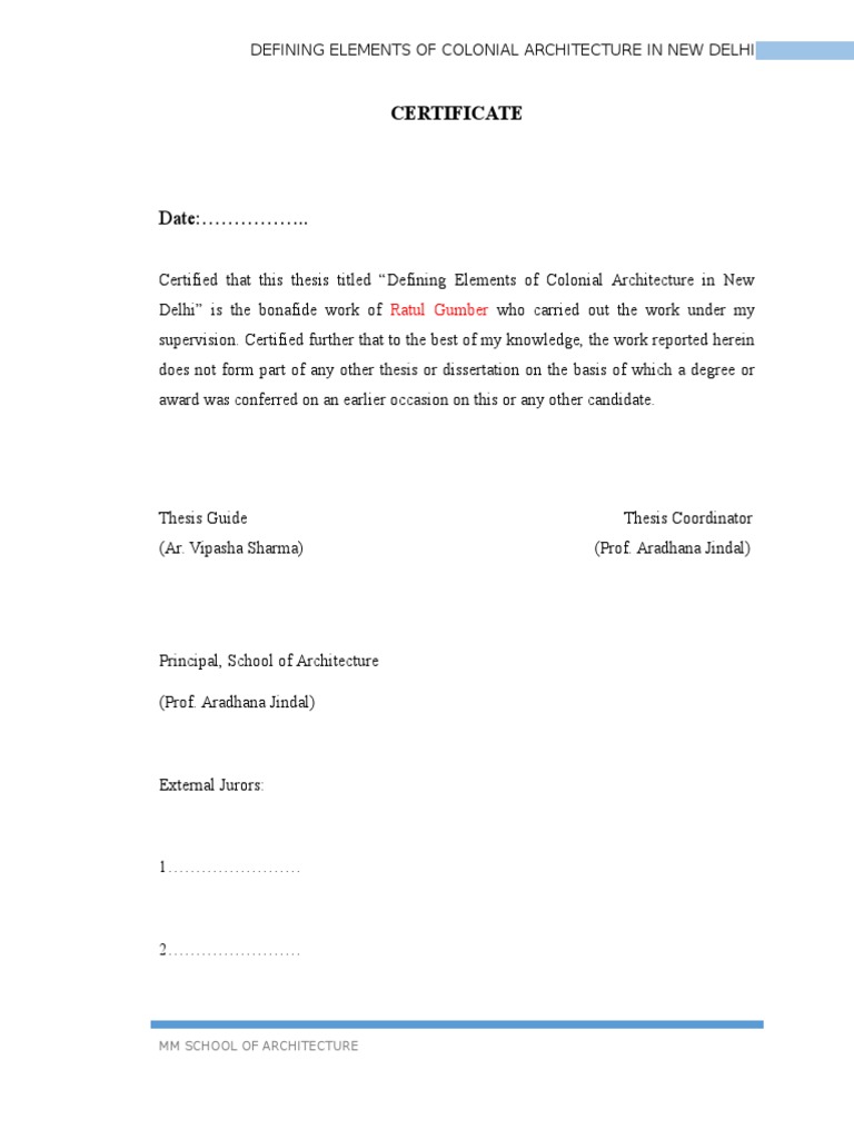 Certificate and Ack | PDF