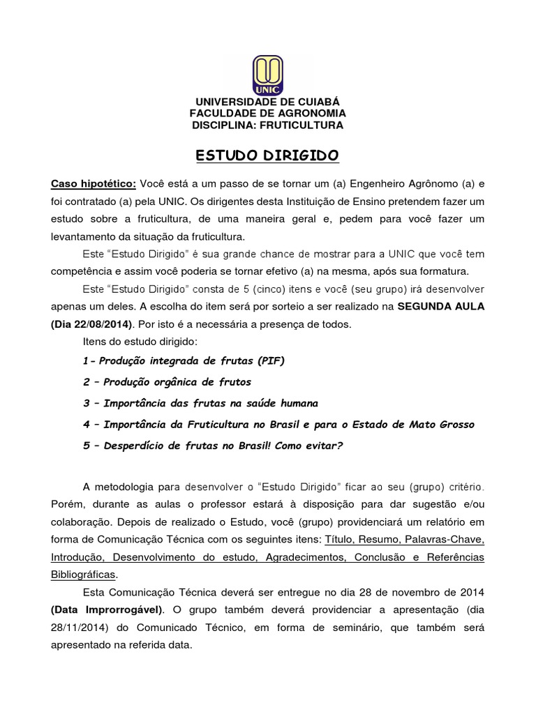 Estudo Dirigido | PDF | Engenharia | Comunicação