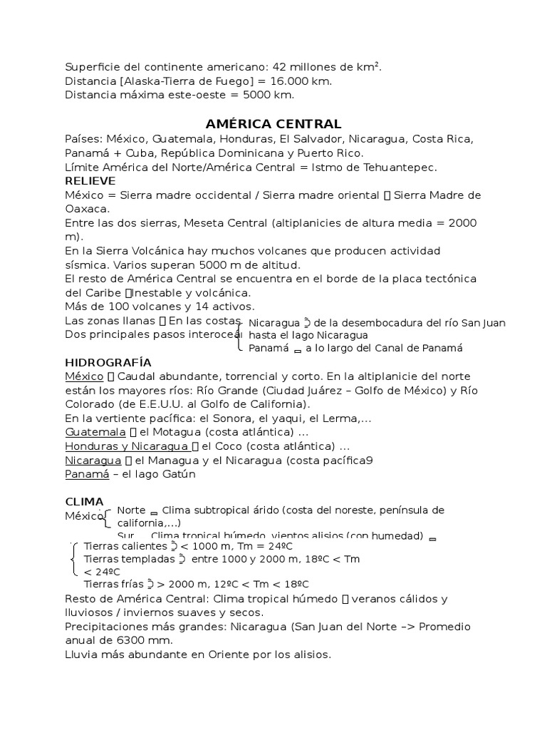 Geografía de América Latina: Resumen y Datos | PDF | Andes | Américas