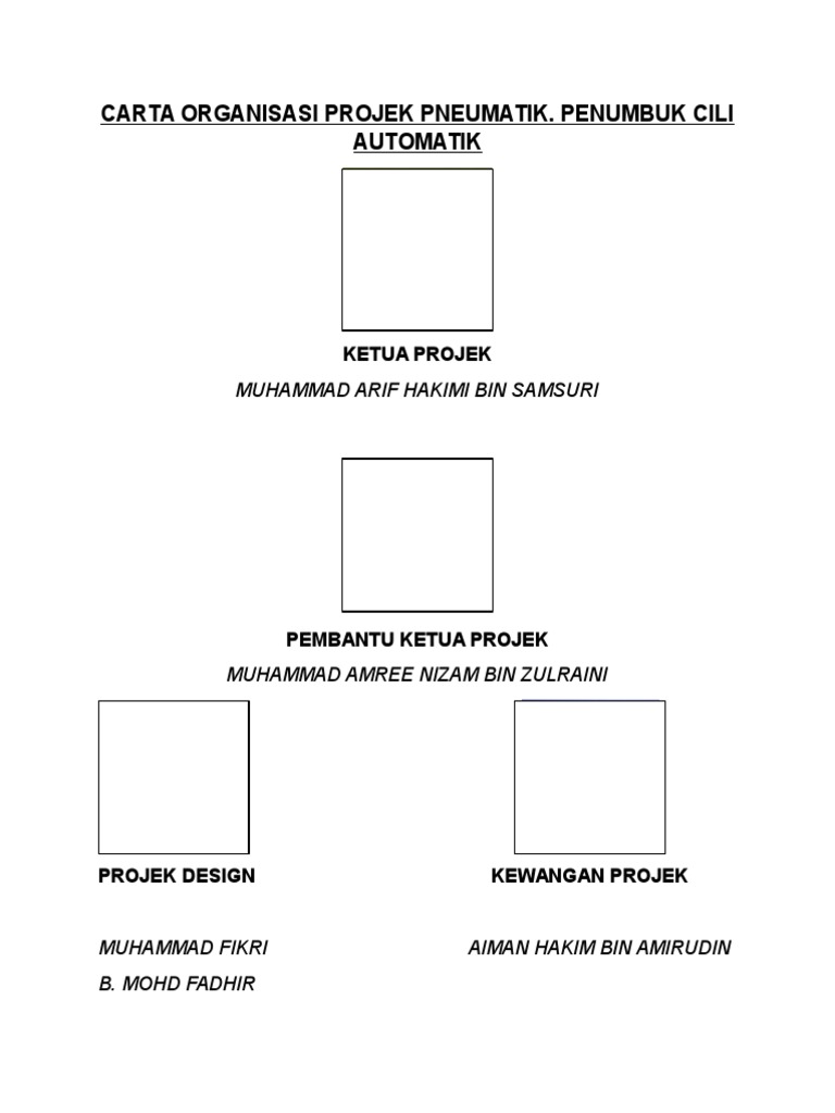 Carta Organisasi Projek (Berkumpulan) | PDF