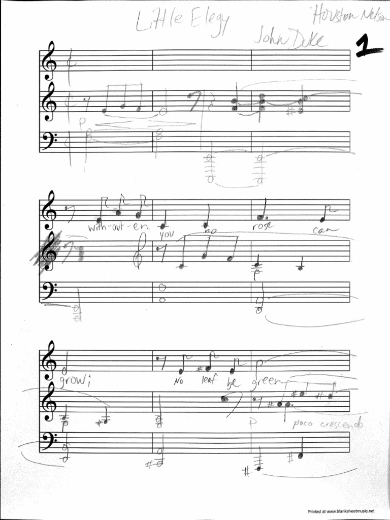 John Duke Little Elegy A Minor PDF | PDF