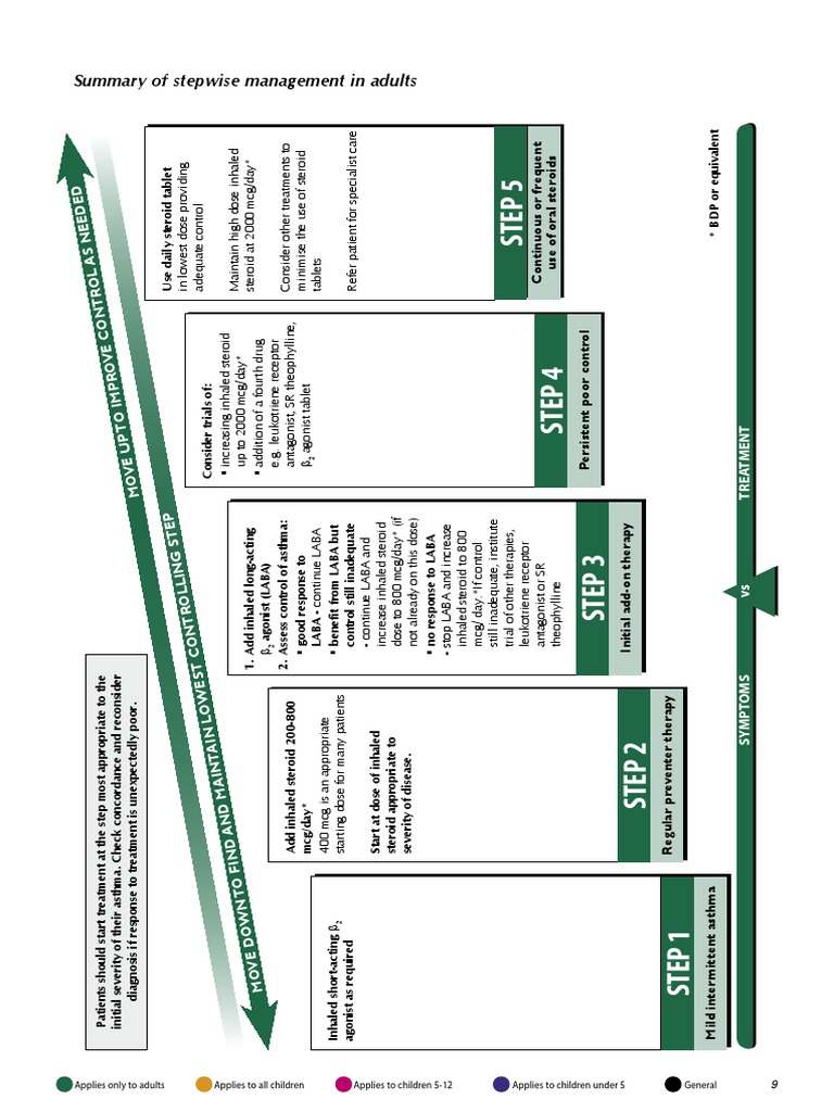 Summary of Stepwise Management in Adults | PDF | Receptor Antagonist ...