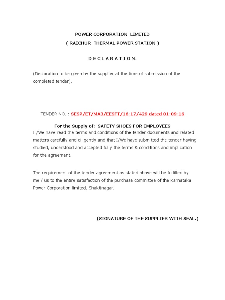 Power Corporation Limited (Raichur Thermal Power Station) | PDF