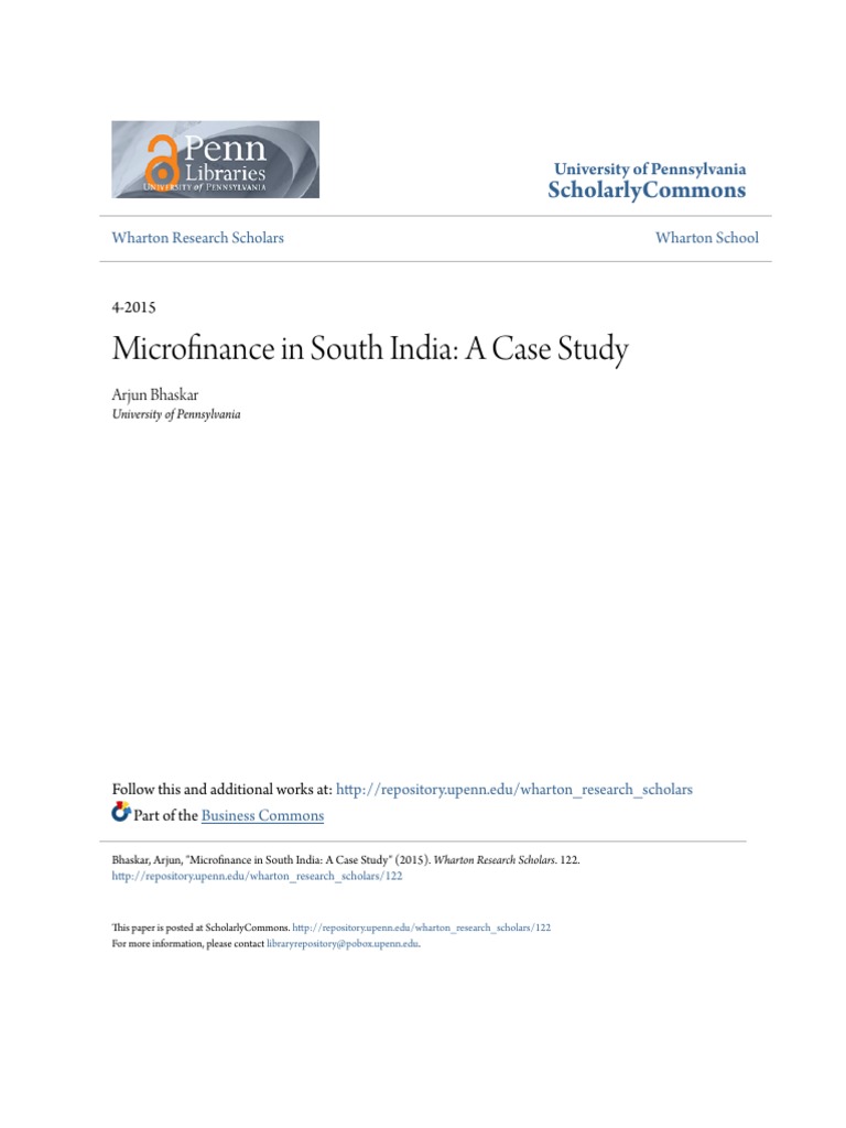 Micro Financial Case Study | PDF | Grameen Bank | Microfinance