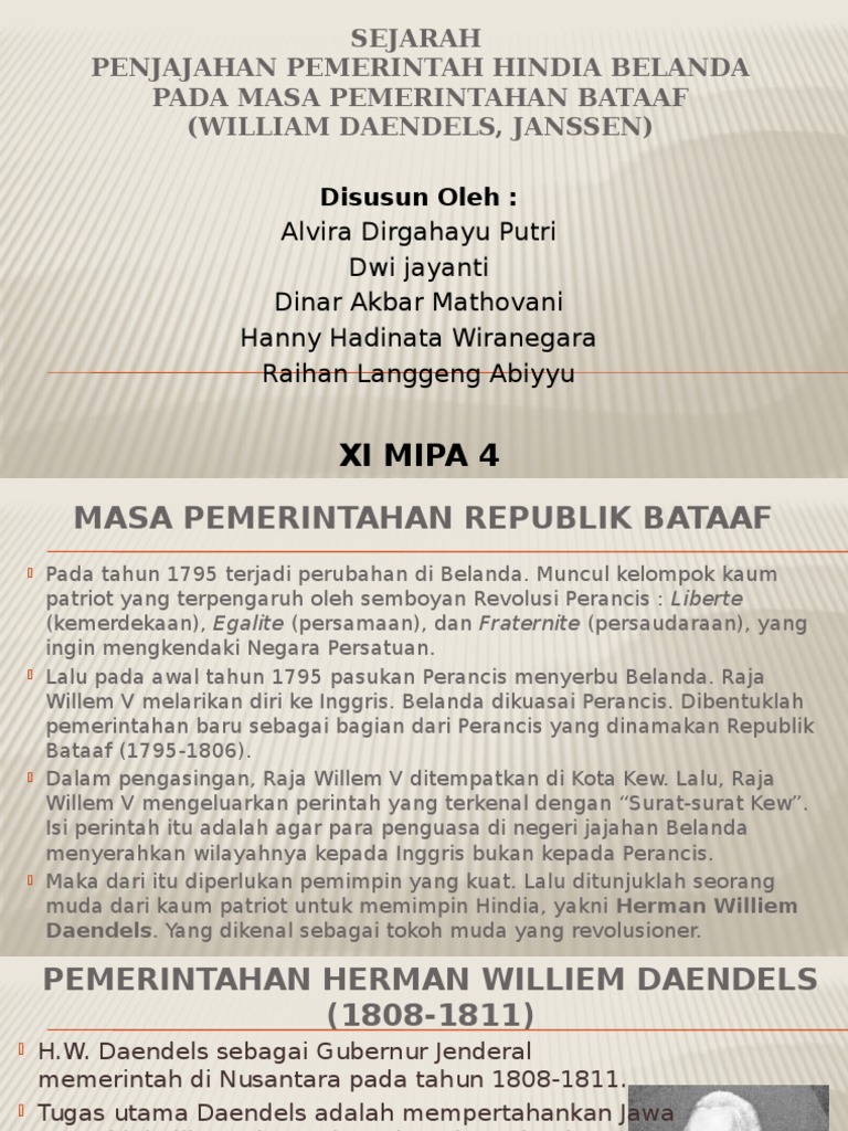 Sejarah Daendels | PDF