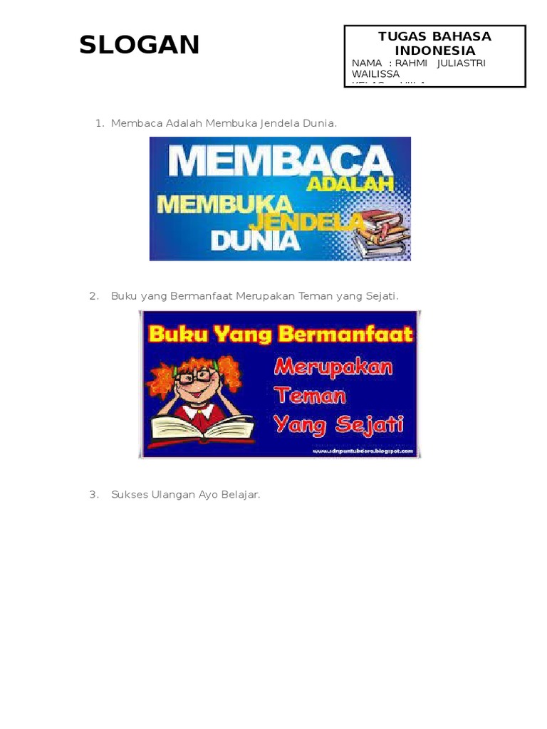 Contoh Slogan | PDF