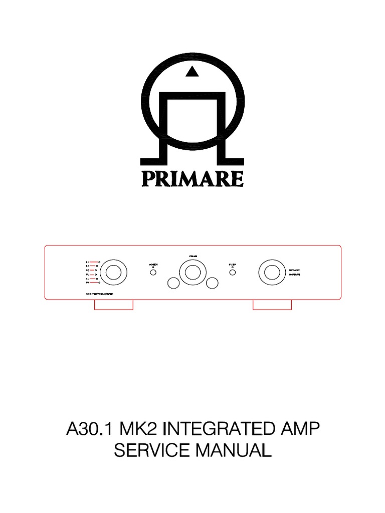 Primare A30.1 Mk2 Integrated Amplifier SM | PDF | Electronics ...