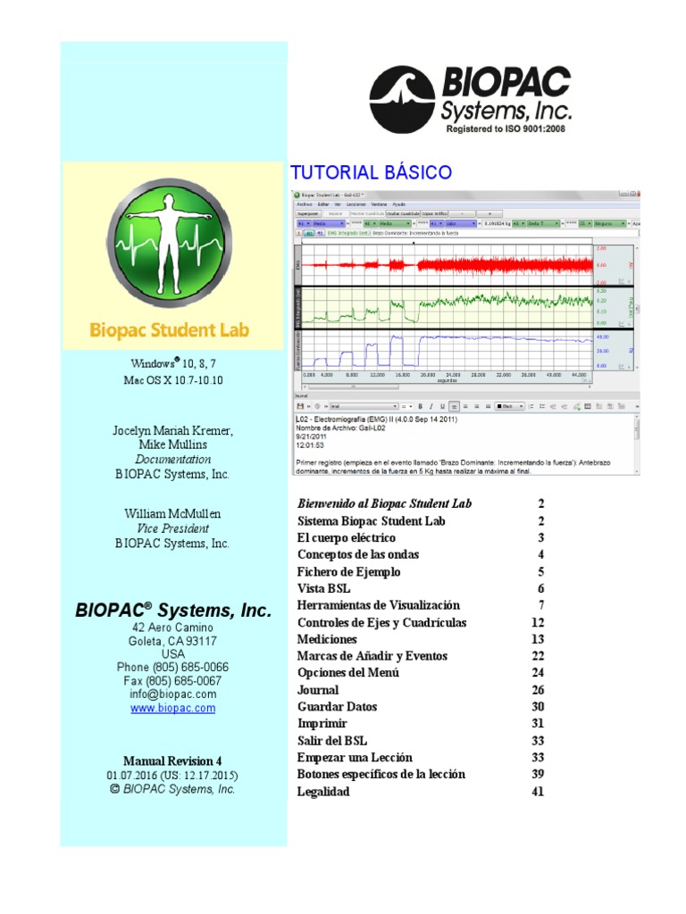 Biopac | PDF | Ventana (informática) | Point and Click