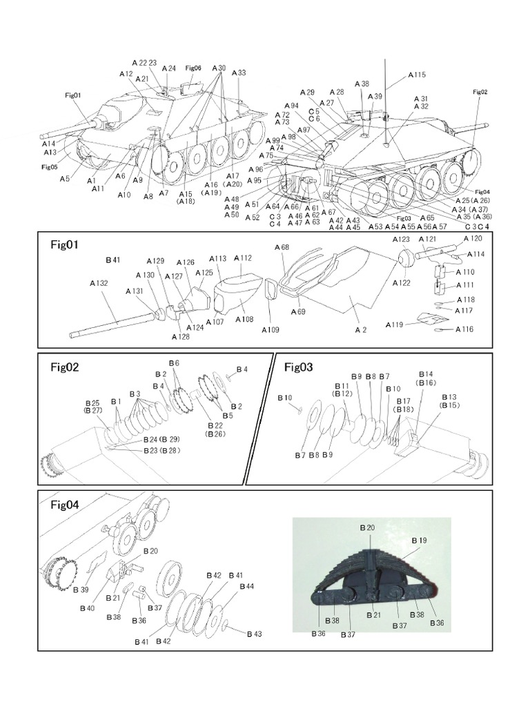 Hetzer Manual - Paper Model Tank Manual | PDF