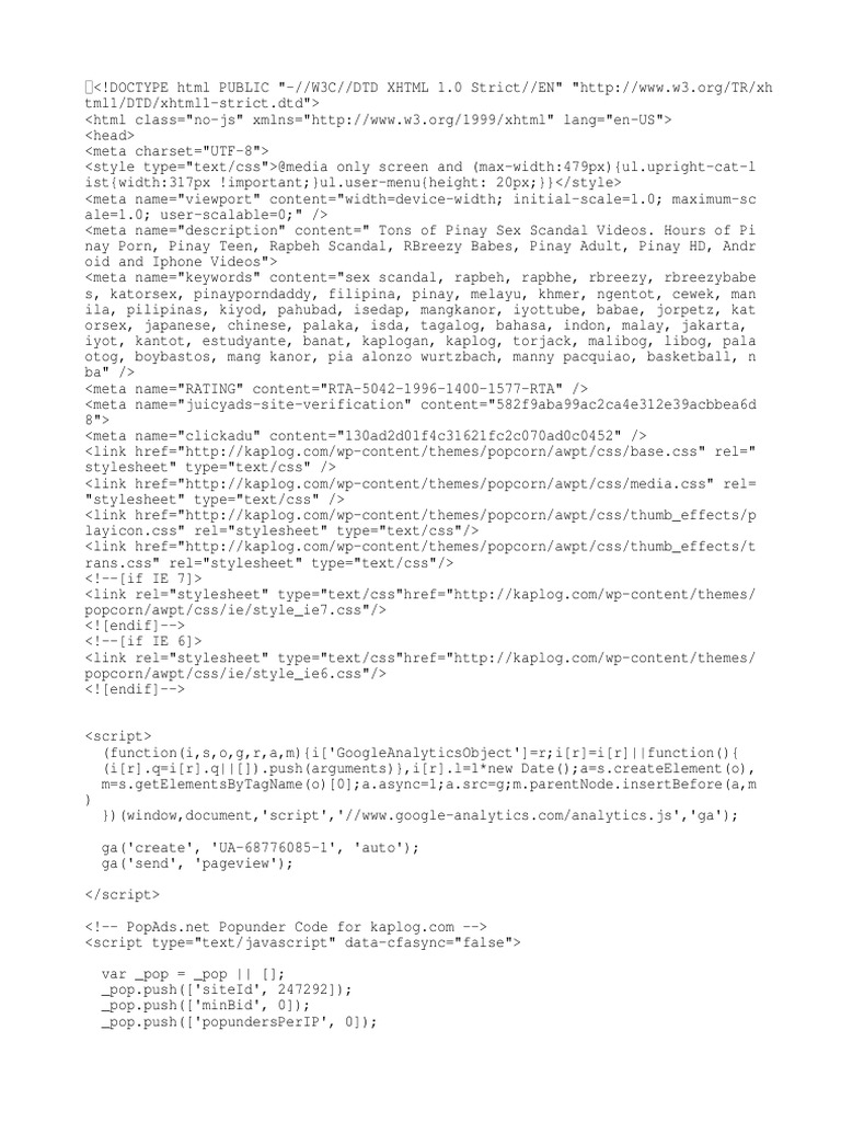 Kaplog.com | PDF | Cascading Style Sheets | Hypertext