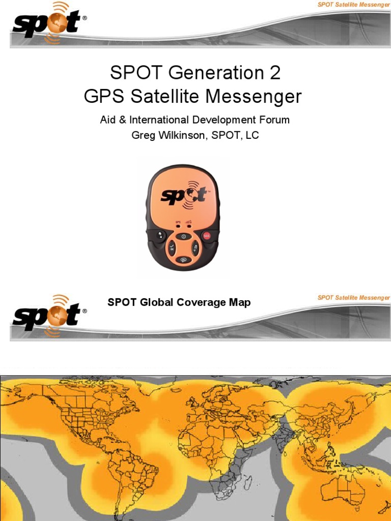 SPOT Gen 2 GPS Messenger Features | PDF | Text Messaging | Global ...