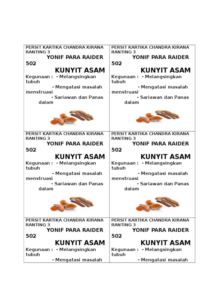 Stiker Jamu | PDF