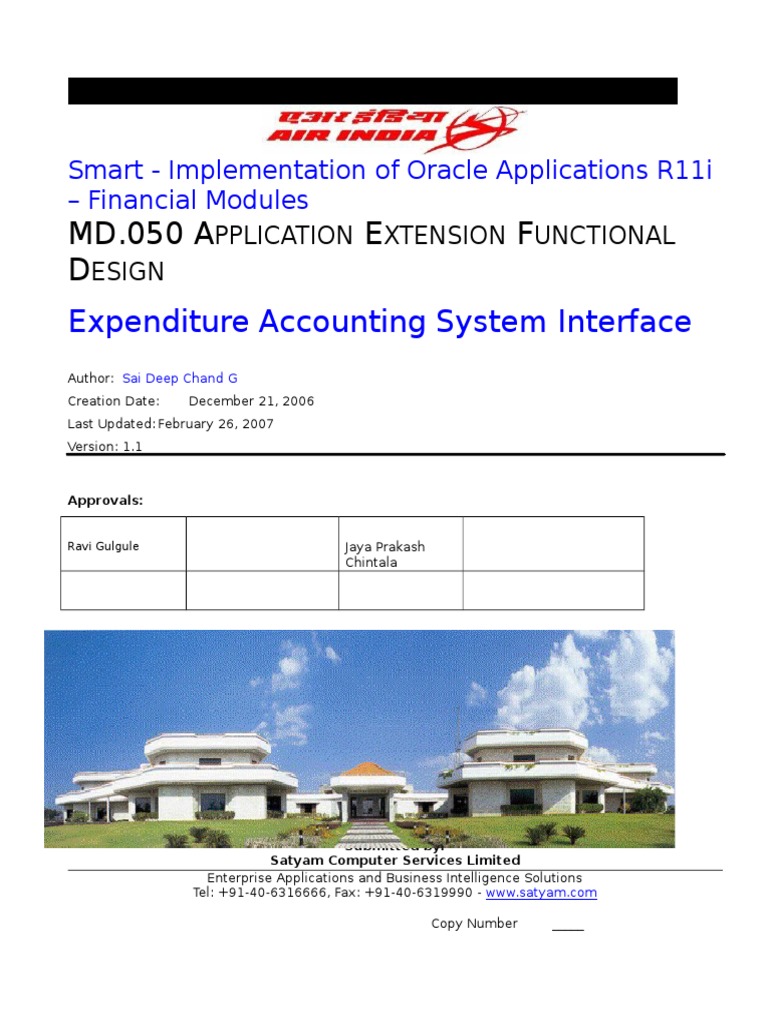 Oracle MD.050 Sample 1 | PDF | Debits And Credits | Computing