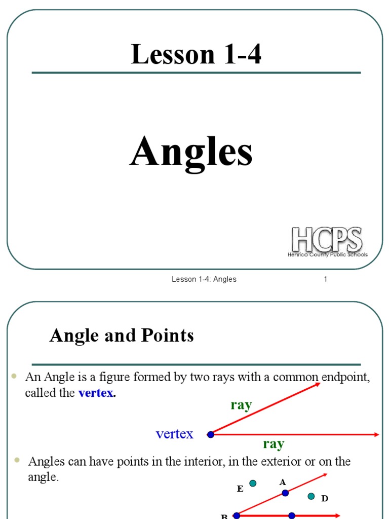 Anglesppt 110714201141 Phpapp02 | PDF | Angle | Classical Geometry