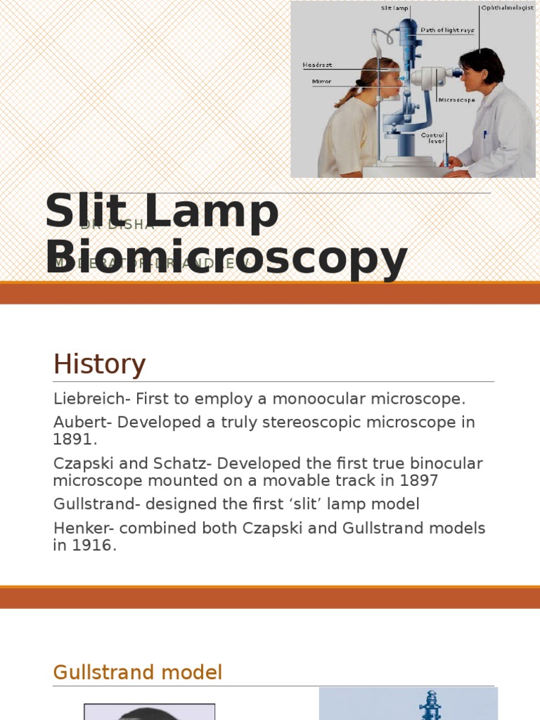A Comprehensive Guide to Slit Lamp Biomicroscopy: Exploring the History ...
