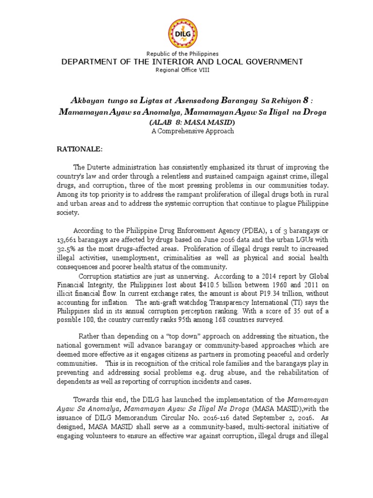 Alab8 Masa Masid Concept Paper (Draft) | Download Free PDF | Governance ...