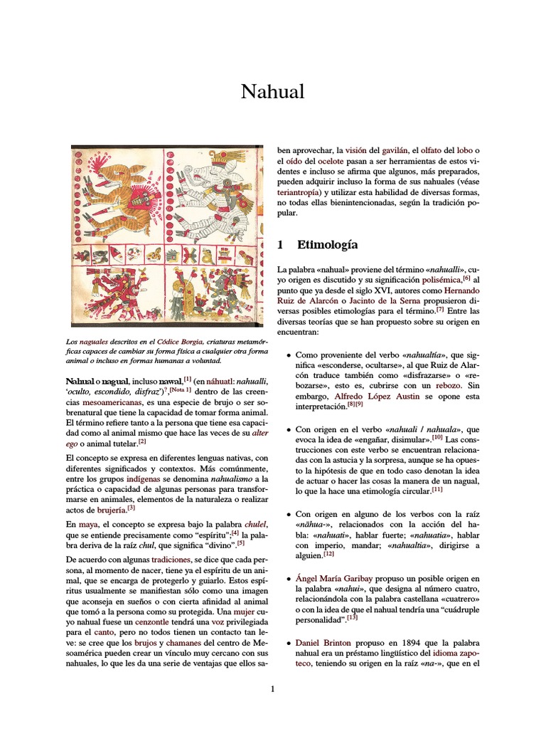 Nahual | PDF | Religión y creencia | Cultura (general)