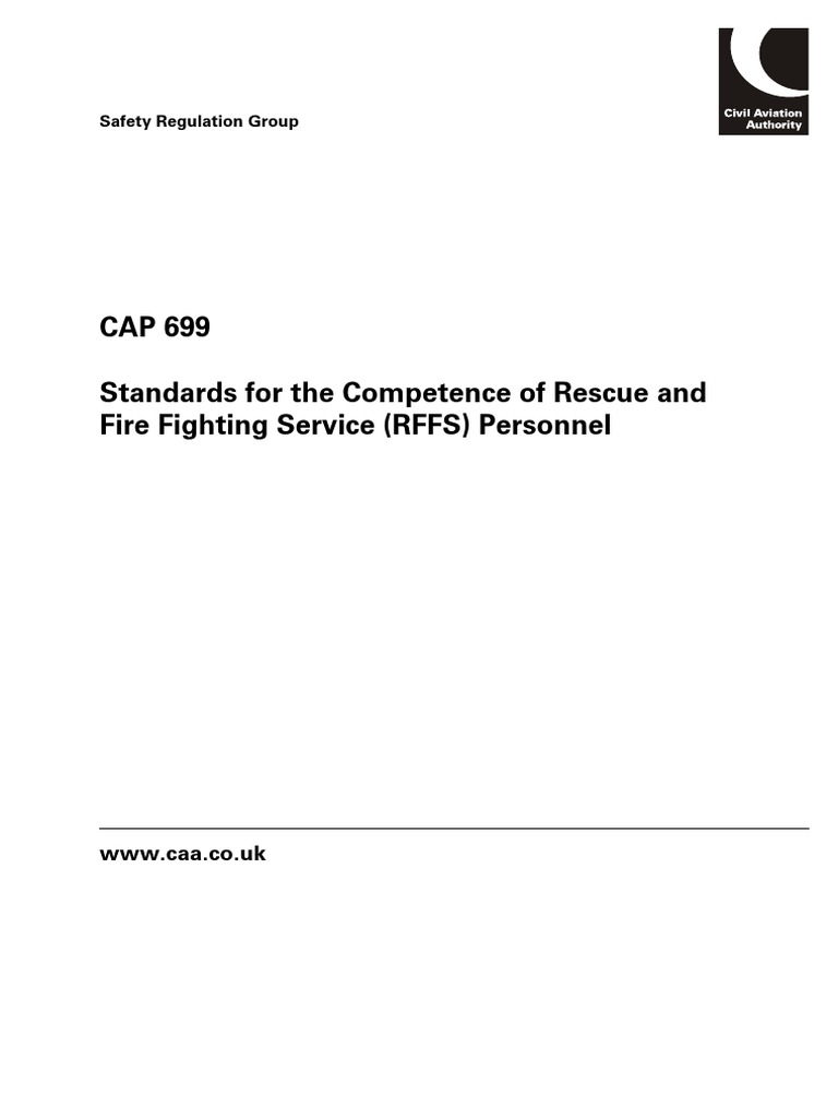 Standards For The Competence of Rescue and Fire Fighting Service (RFFS ...