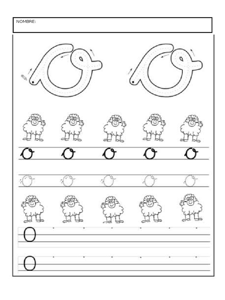 Actividades de Lectoescritura con la O | PDF