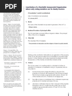 Non-Profit Organisation Constitution Template | PDF | Board Of ...