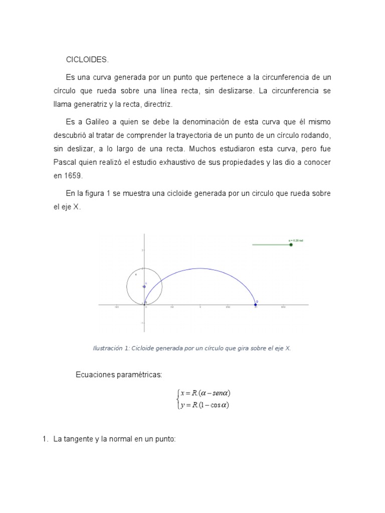 cicloide | Curva | Formas geométricas