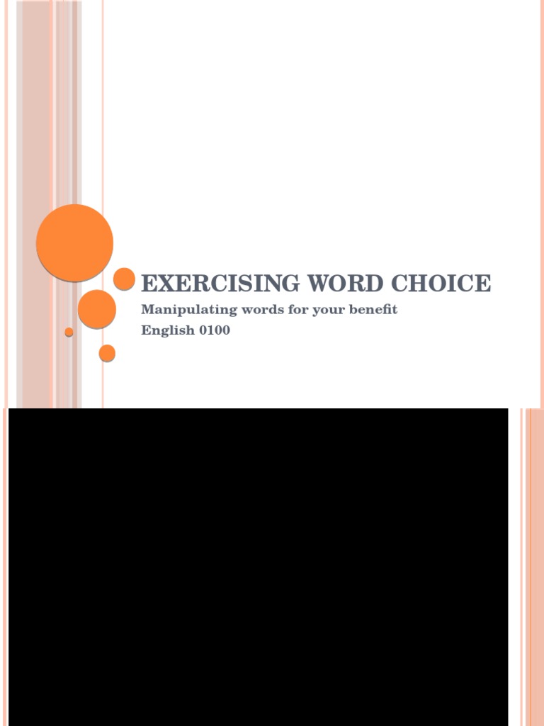 Exercising Word Choice | PDF | Adverb | Part Of Speech