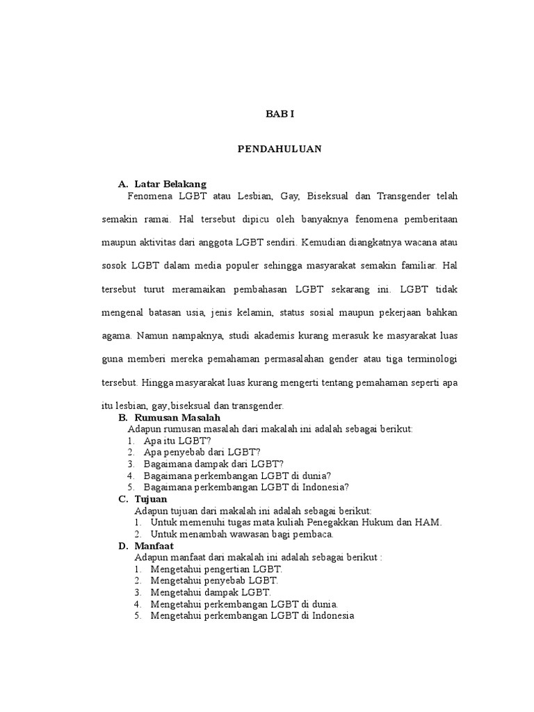 Makalah LGBT | PDF