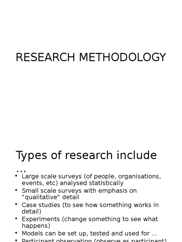 Research Methodology | PDF | Survey Methodology | Causality