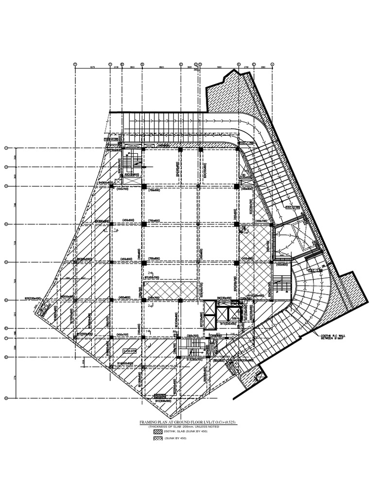 15-937-11 (Framing Plan at Ground Floor LVL.) - Model | PDF