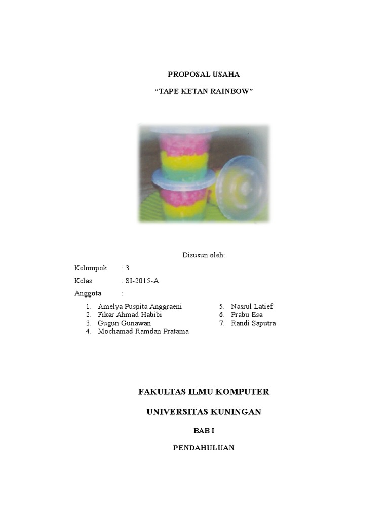 Proposal Usaha Amelya | PDF