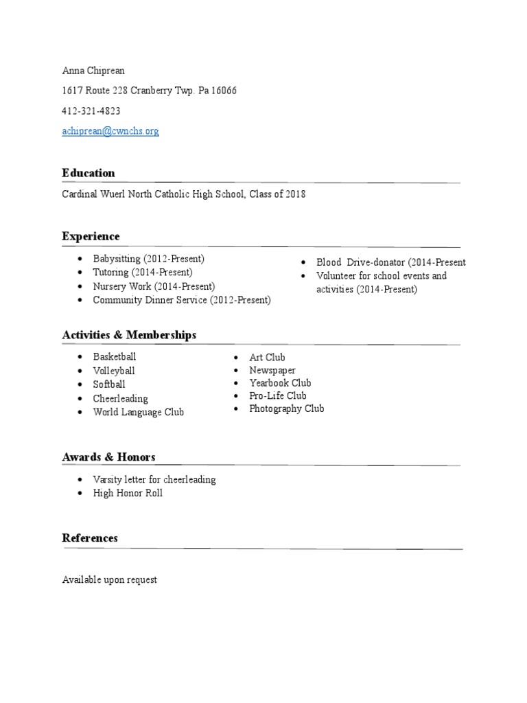 Anna Resume | PDF