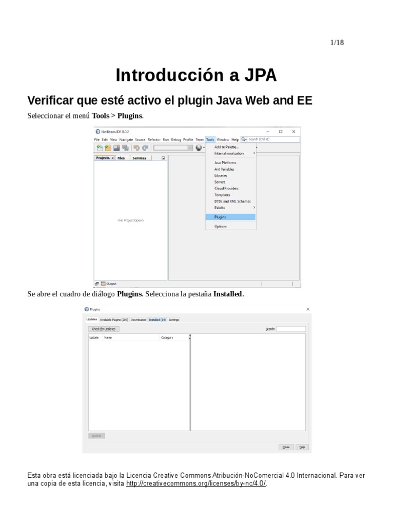 IntroJPA en Java Usando NetBeans | PDF | Frijoles Netos | Aplicaciones y software