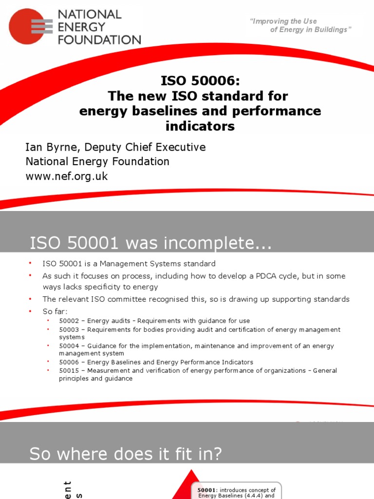 ISO 50006: Energy Baselines Guide | PDF | Kilowatt Hour | International ...