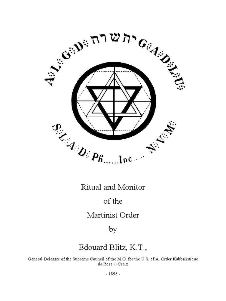 Ritual and Monitor of The Martinist Order - E Blitz PDF | PDF ...