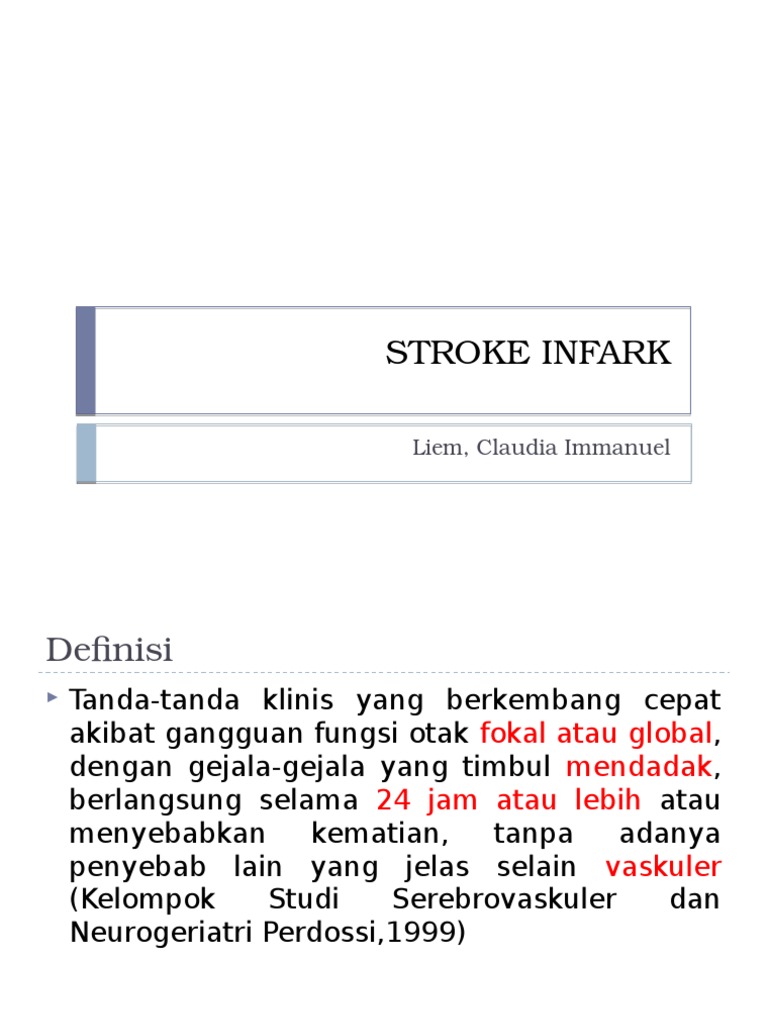 Stroke Infark | PDF