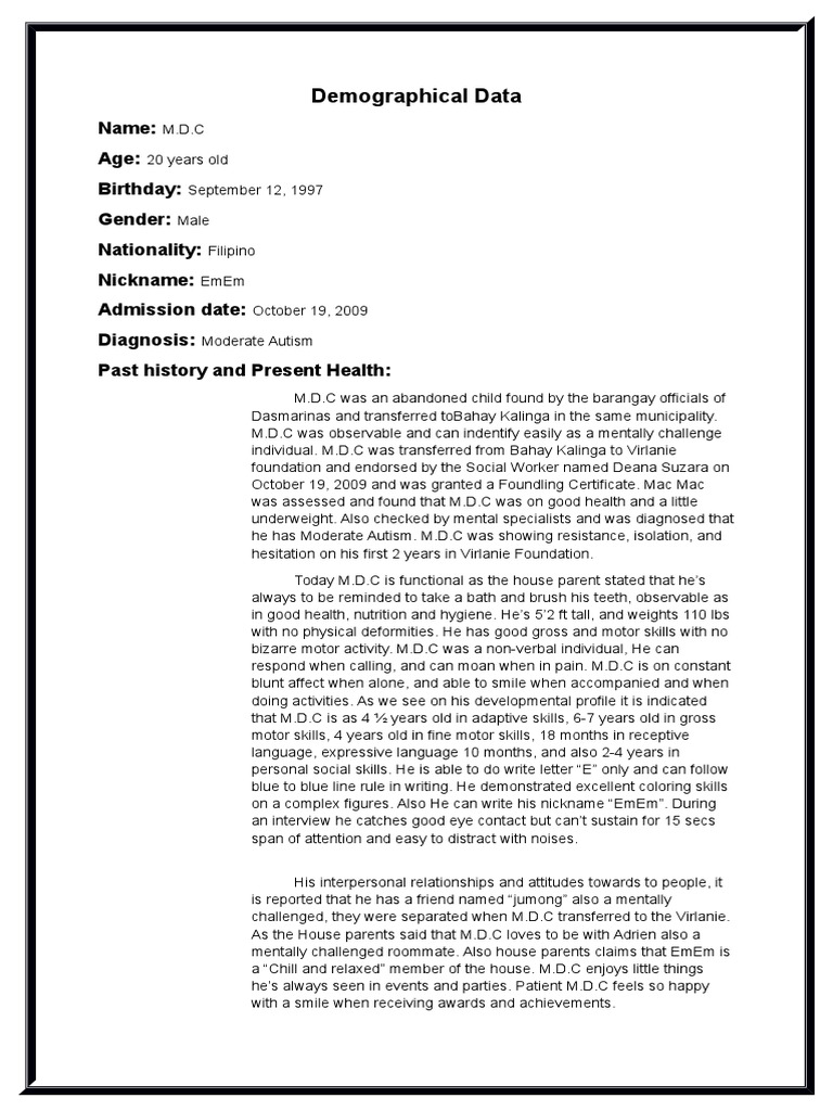 Demographical Data | PDF