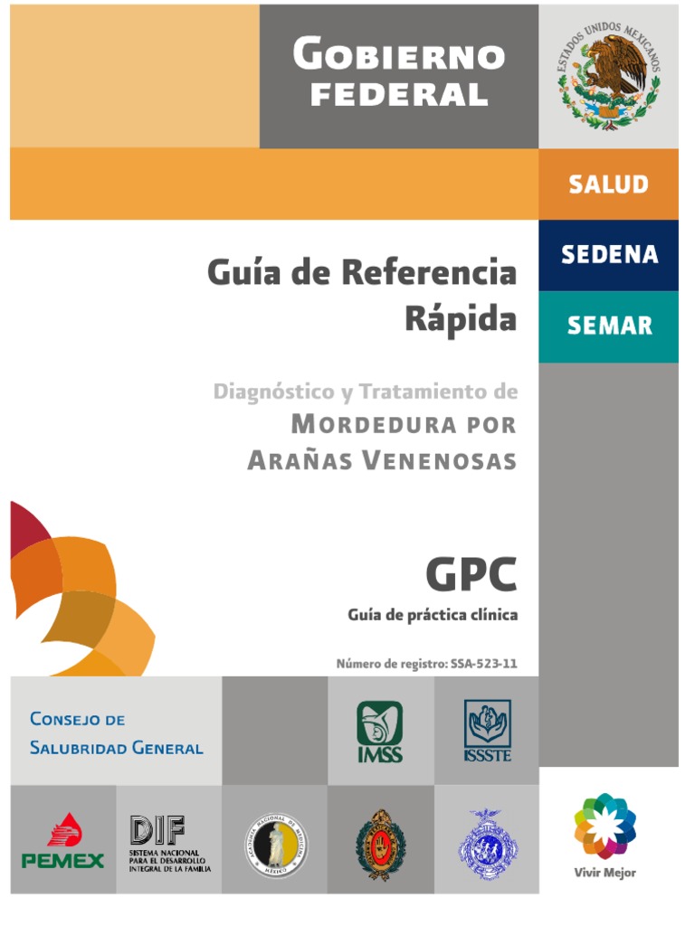 GPC_Diagn y Tratam de Mordedura Por Arañas Venenosas | Medicina ...