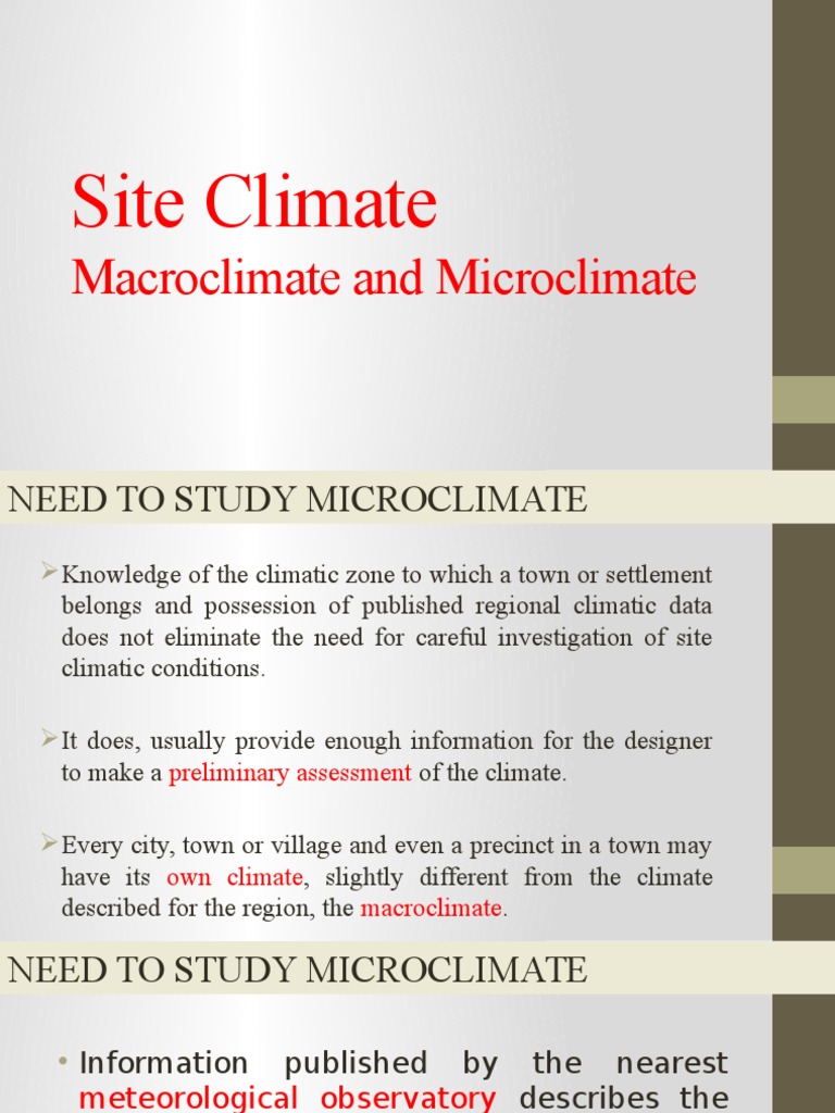 Site Climate | Download Free PDF | Wound | Rain