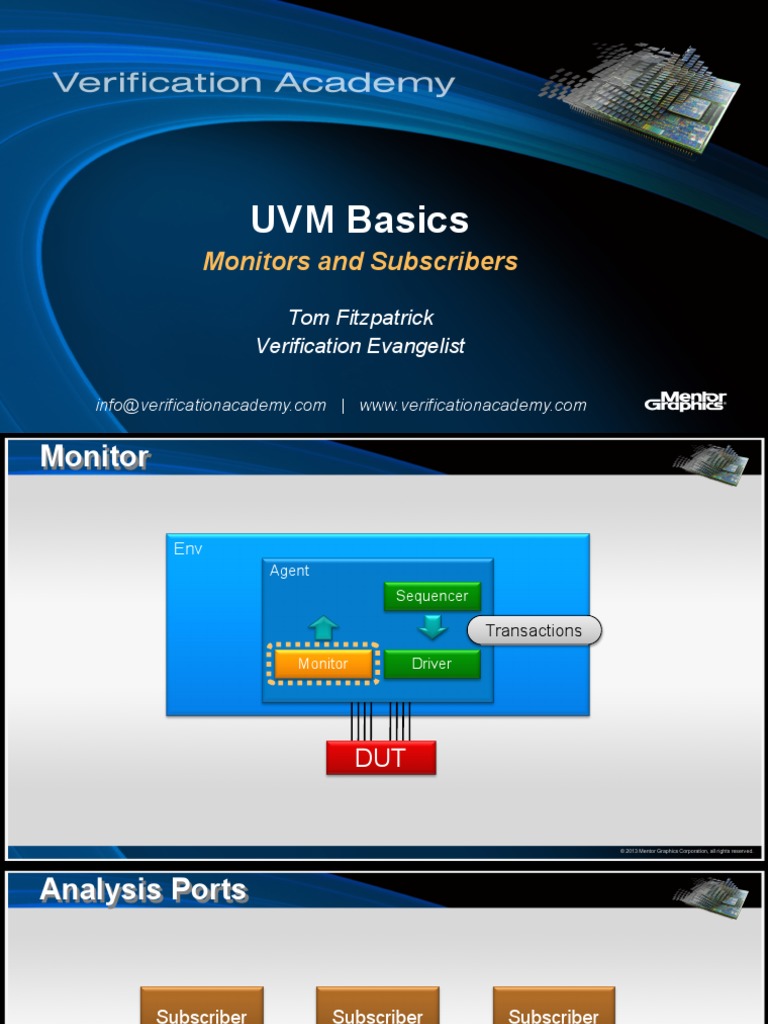 Course Basic Uvm Session7 Monitors and Subscribers Tfitzpatrick | PDF